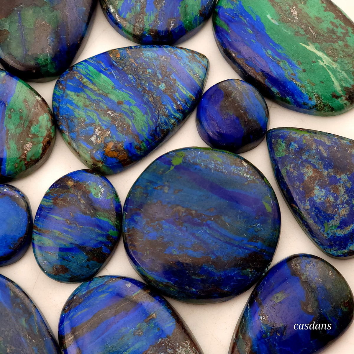 Azurmalachite w/cuprite "Bluebird" — CASDANS