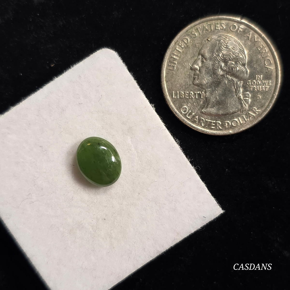 Nephrite Jade Cabochon (8x10mm) — CASDANS